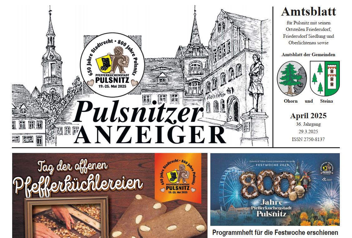 Pfefferkuchenstadt Pulsnitz - Pfefferkuchenstadt Pulsnitz